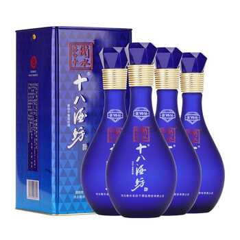【十八酒坊40度 480ml*4瓶 整箱装】十八酒坊 蓝钻V6 老白干香型白酒 40度480ml*4瓶 整箱装【行情 报价 价格 评测】-京东