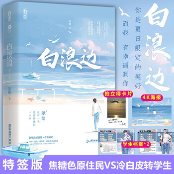 【特签书】 白浪边小说上下全2册已完结 凉蝉著花火双男主青春成长救赎文校园兄弟情小说魅丽图书