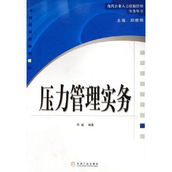 [正版图书] 压力管理实务 李焰 机械工业出版社 9787111185970