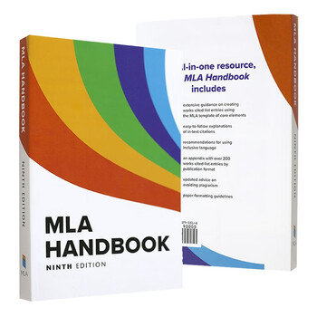 美国现代语言协会手册 MLA Handbook 英文原版 9781603293518平装