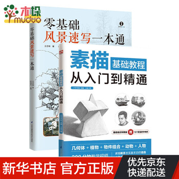 零基础风景速写一本通+素描基础教程从入门到精通