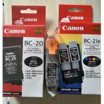 适用.Canon佳能 BC-20墨盒 BJC-4550 5000 5500 4650 2100SP墨 BC-20黑色墨盒带头 简装【图片 价格 ...