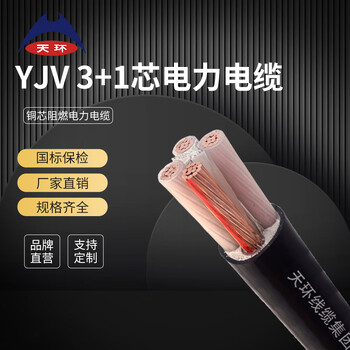 天环 低压YJV国标3+1芯10/16/25/35平电力电缆 【零剪线不退换】 YJV-3*120+1*70 交联聚乙烯 无氧铜 聚氯乙烯【图片 价格 品牌 报价】-京东