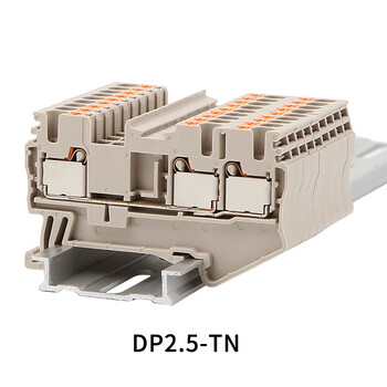 町洋DP2.5平方紫铜连接直插式导轨PT2.5快速免工具接线端子排 DP2.5-TN【图片 价格 品牌 报价】-京东