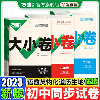 2023万唯大小卷初中七八九年级语文数学英语物理化学道法历史上册下册单元同步试卷训练期中期末模拟复习基础题人教版万维教育 九年级全一册 【化学】人教版