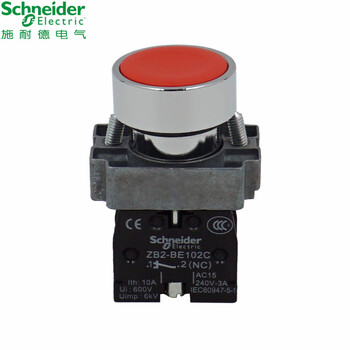 施耐德电气 XB2BA42C 红色 平头按钮开关 XB2-BA42C 一常闭 1NC 红色自复位按钮【图片 价格 品牌 报价】-京东