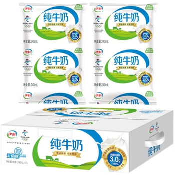 伊利纯牛奶无菌枕240ml*16袋/臻浓牛奶230ml*16袋 纯牛奶240ml*16袋【图片 价格 品牌 报价】-京东