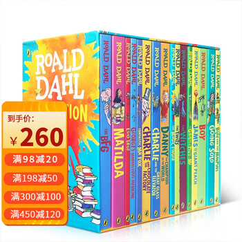 英文原版小说 罗尔德达尔 Roald Dahl 16本 查理与巧克力工厂 了不起的狐狸爸爸BFG