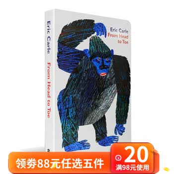 英文原版 Eric Carle 卡尔爷爷从头到脚 From Head to Toe 绘本纸板书
