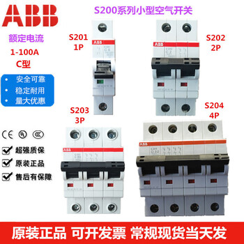 ABB空气开关S201/S202/S203/S204-C10-C16-C25-C32-C40-C63 16A 2P【图片 价格 品牌 报价】-京东