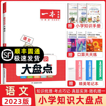 2023版一本阅读题小学知识大盘点语文 小学小升初总复习语文知识导图考点清单小考真题小学毕业升学总复习