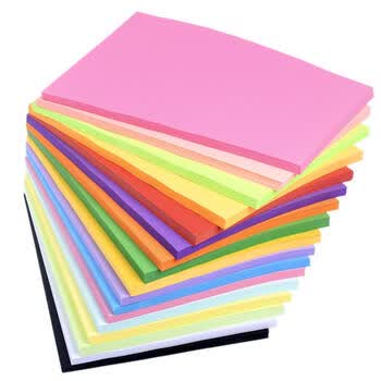 折纸飞机专用纸比赛4开彩色硬卡纸手工纸折纸材料冲浪纸飞机模型 A4【80克10色混装】100张