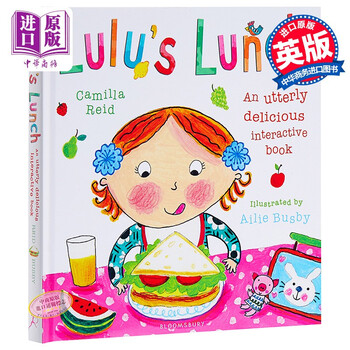 露露的午餐 英文原版 Lulu's Lunch 精装触摸操作书 幼儿启蒙