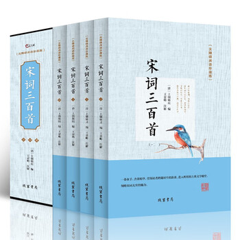 中国经典宋词三百首盒装全四册国学典藏原文注释文白对照赏析无障碍阅读中学小学生课外书成人版本诗经诗词纳