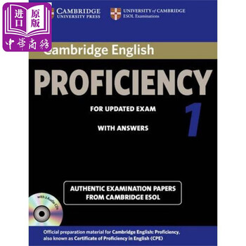 剑桥CPE考试1 真题集：学生书 英文原版Cambridge English Proficiency