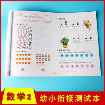 天才豆幼小衔接测试本拼音数学语言幼儿园学前语言专项练习拼音专项练习20/10/50/100以内加减法 数学2