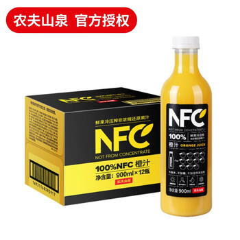 农夫山泉NFC果汁饮料果蔬汁饮品 【橙汁】900ml*6瓶【图片 价格 品牌 报价】-京东