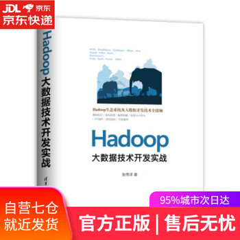 【正版图书】Hadoop大数据技术开发实战 张伟洋 著 清华大学出版社