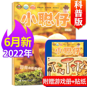 小聪仔（科普版）2022年6月新 【另有预售及往期可选】2~8岁幼儿益智兴趣智力开发儿童科普2021过期刊杂志单本 2022年6月