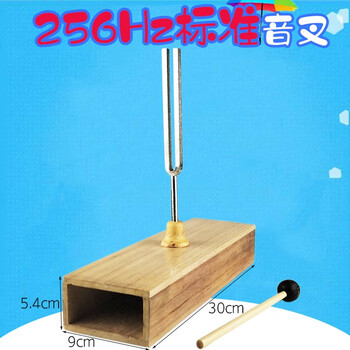 教学声学实验音叉 共鸣箱 512HZ赫兹J22002 256HZ 440HZ 共振音叉 物理器材教学 【标准】钢制音叉256Hz