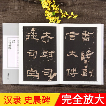史晨碑 全文放大版 汉 历代碑帖经典单字放大本 附简体旁注 汉隶隶书碑帖书法毛笔字帖 安徽美术出版社