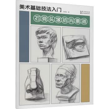 美术基础技法入门 石膏头像结构素描