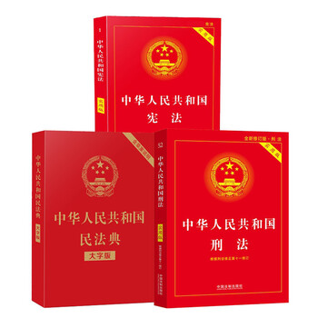 宪法实用版+刑法实用版+民法典(大字版)共3本