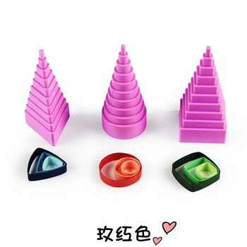衍纸缠绕塔 衍纸缠绕器 衍纸空心卷笔 空心卷绕纸器 玫红