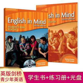 剑桥KETPET考试用书 英版English In Mind  Starter级别 学生书+练习册+光盘