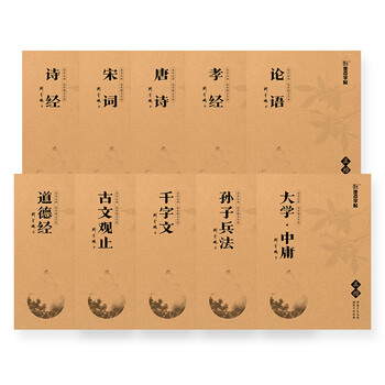 墨点字帖 楷书字帖初学者成人楷书字帖钢笔字帖硬笔书法练习字帖国学经典书练字帖（共10册）