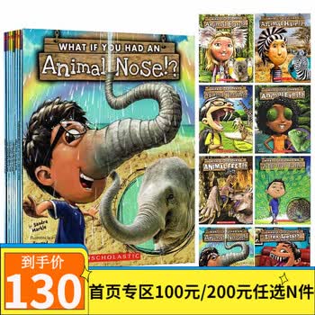 英文原版绘本 What If You Had Animal Feet 如果你有动物的身体系列绘本8册  桑德拉马克尔儿童科普趣味英语故事图画书