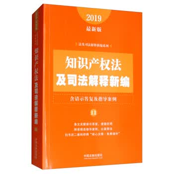 知识产权法及司法解释新编11（含请示答复及指导案例 2019年最新版）