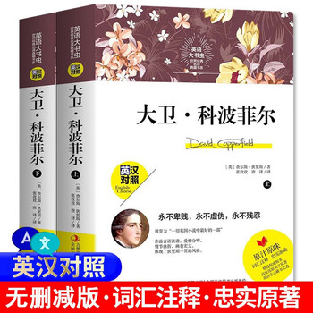 大卫科波菲尔 英汉对照英文版原版双语版中英双语对照 中英文双语名著 中文版+英文版 初高中生阅读