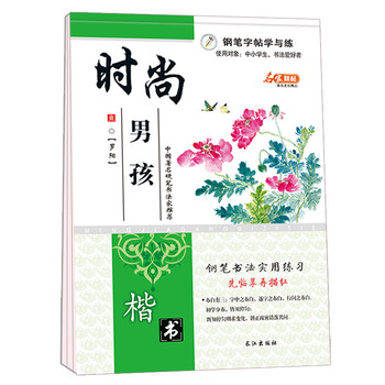 时尚男孩字帖 楷书练字贴中学生大学生钢笔临摹练字本正楷速成字帖描红本