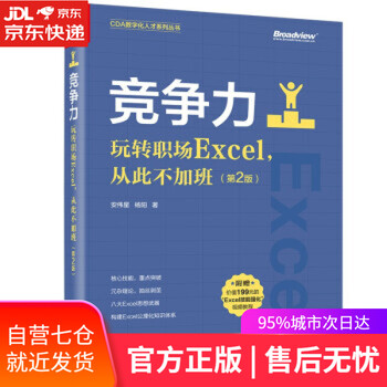 【正版图书】竞争力：玩转职场Excel，从此不加班（第2版）(限量签名、伴读手册 随机发放)(博文视点出品) 安