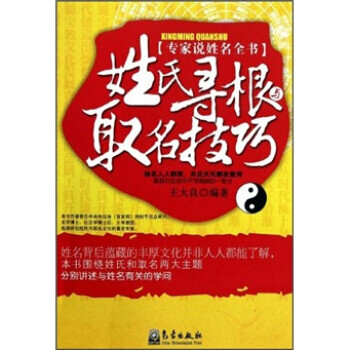 姓氏寻根与取名技巧 气象出版社 9787502951221 王大良