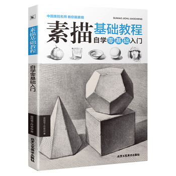 素描基础教程 自学零基础入门 石膏几何体静物书零基础入门自学铅笔素描人物头像线性结构临摹本