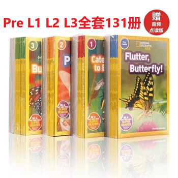点读版国家地理分级读物Kids Pre-L1-L2-L3全套131册附音频 pre级别30册 官方标配