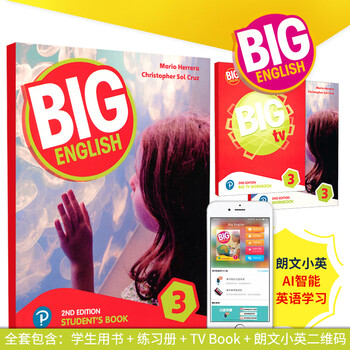 进口原版 朗文培生英语 pearson new big english 新版 少儿英语教材 进口原版 3级别