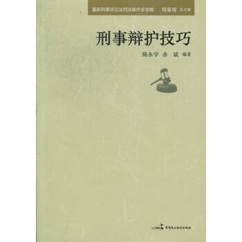刑事辩护技巧 法律 书籍
