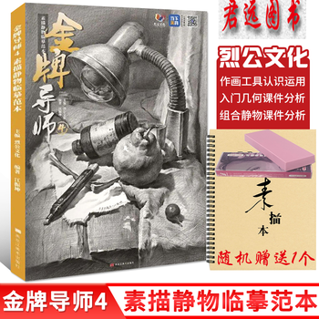 【可选单本】2022烈公文化教程书 金牌导师4素描静物临摹范本 江振坤