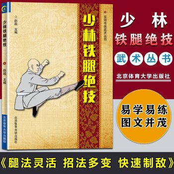 少林铁腿绝技 武术书籍 腿法入门 古传二十四腿 武术套路战术实战图解 少林武术书籍