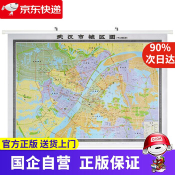 【新华书店官方网店】武汉市城区图 武汉亚新地学 中国地图出版社 9787503027802