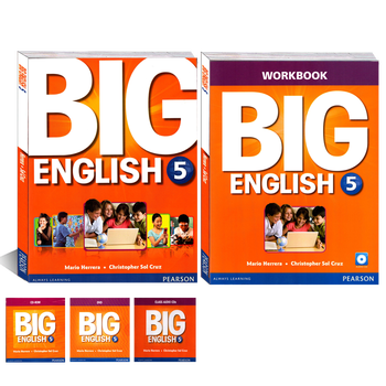 培生出版社 少儿培训教材Big English学生包 Level 1-6级别 原版进口 5级别