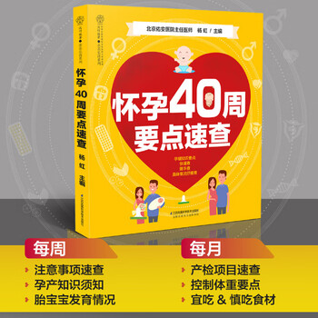 怀孕40周要点速查 孕期知识要点快速查 江苏凤凰科学技术出版社