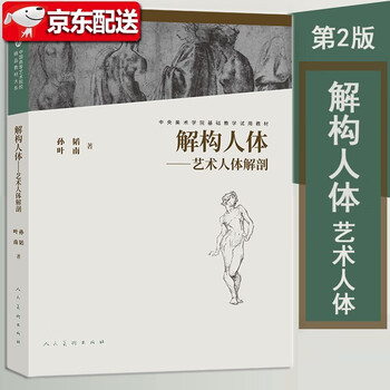 【全新第二版】解构人体 艺术人体解剖 277页 中央美术学院入门基础素描教程 艺术生参考书