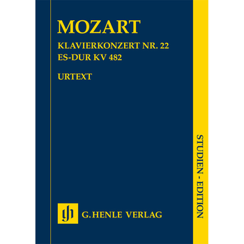亨乐原版莫扎特降E大调钢琴协奏曲 K.482 Mozart Wolfgang Amad HN7240