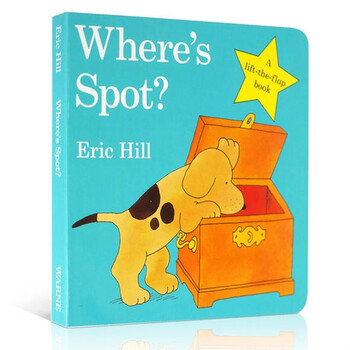 spot 小波系列英文原版 Where's Spot小玻在哪里 低幼幼儿启蒙 儿童纸板翻翻书