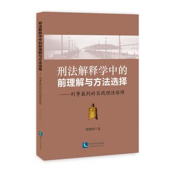 刑法解释学中的前理解与方法选择
