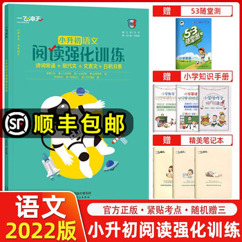 2022版 一飞冲天小升初语文阅读强化训练 诗词背诵现代文阅读文言文阅读 小升初语文阅读强化训练